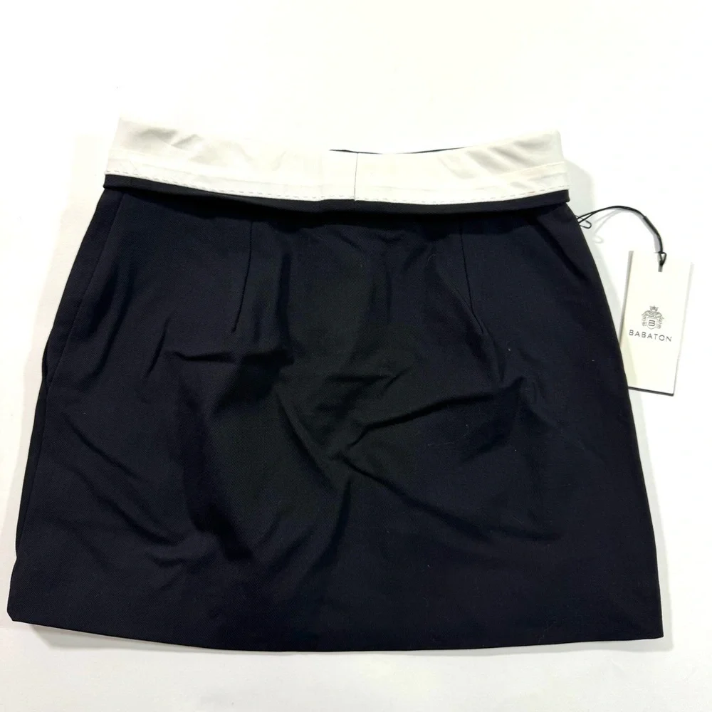 Babaton | Skirts | New Babaton Aritzia Bureau Mini Skirt Black Wool ...
